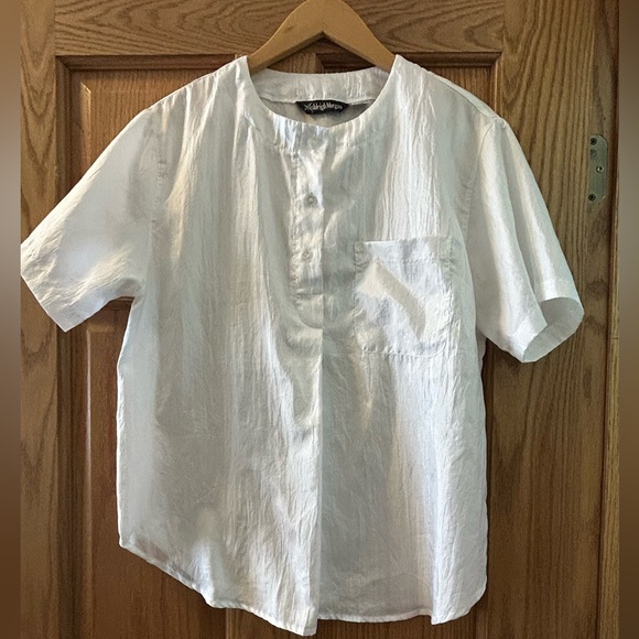 Ashleigh Morgan | Tops | Ashleigh Morgan Classic White Blouse With ...